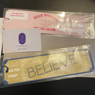 Winter Wonderland Bookmark Hockey Romance Bookmarks Blue - Etsy