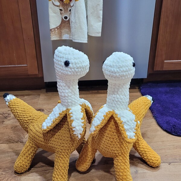 Bananasaurus Dinosaur NO SEW Crochet Pattern - Etsy