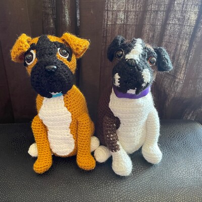Boxer Crochet Pattern Crochet Boxer Dog Pattern Amigurumi - Etsy