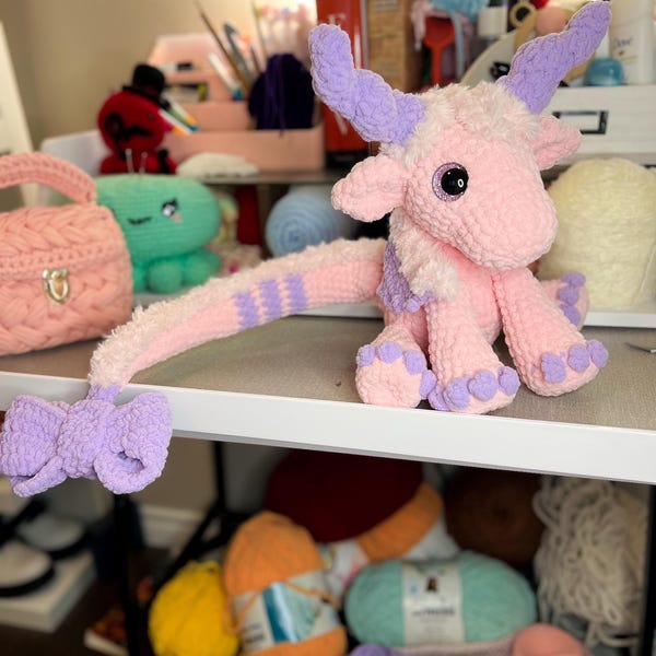 Baby Snuggle Dragon Crochet Pattern PDF, Crochet Dragon PATTERN ...