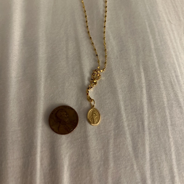 Scapular Medal, Sterling Silver Scapular Pendant, 18 K Gold Plated ...