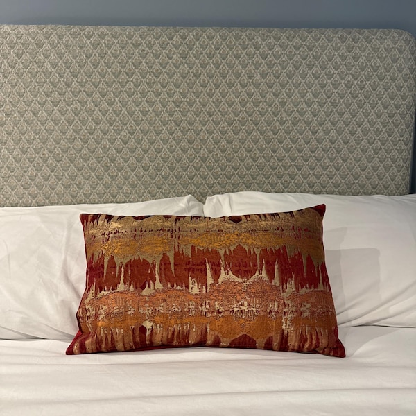 Decorative Glamorous Luxury Cushion Cover Inca Red / Burnt Orange ...
