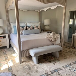 Cotton Wool Blue and White Handmade Rug, Handwoven Modern Flatweave ...