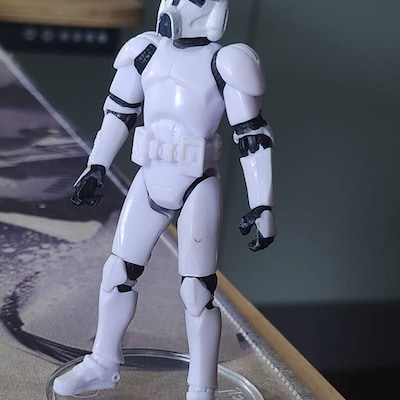 1:12/18/6 Scale Clone Pilot Phase 2 Helmet Realistic Star Wars Black ...
