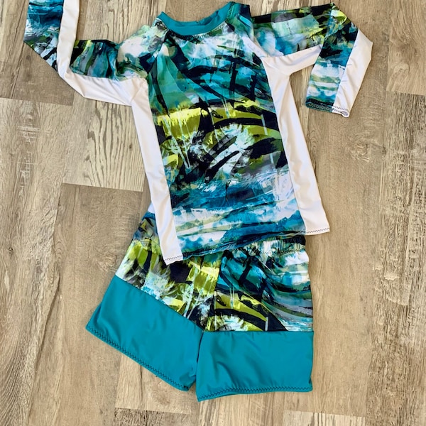 Hang Ten Rash Guard: Rash Guard Sewing Pattern, Swim Shirt Sewing ...
