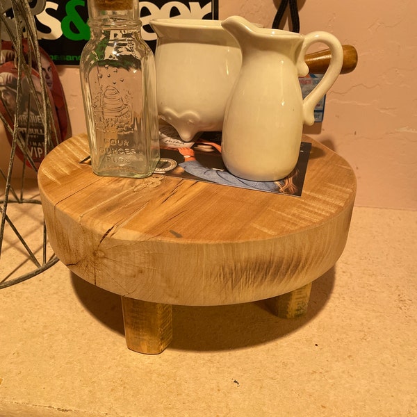 Reclaimed White Oak Wood Riser | Rustic Table Centerpiece - Etsy