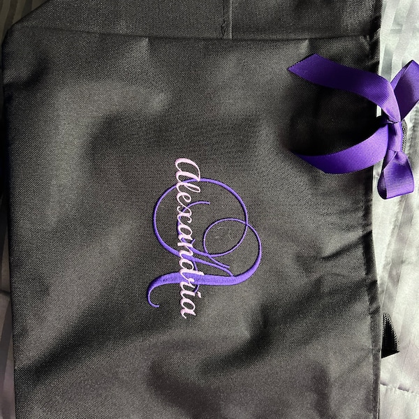 Monogrammed Personalized Tote Bag / Work Bag | Zip Tote / Bridal ...