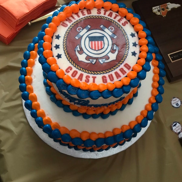 US Coast Guard - Edible Cake or Cupcake Topper - Etsy