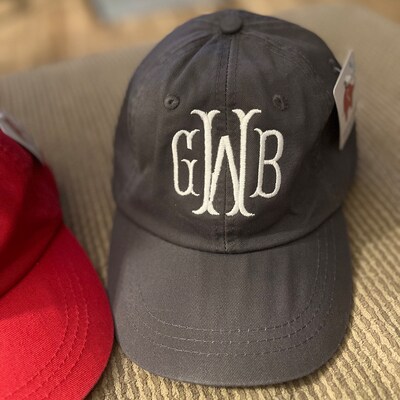 MONOGRAM Baseball Cap for Kids, Monogrammed Baseball Cap, Personalized ...