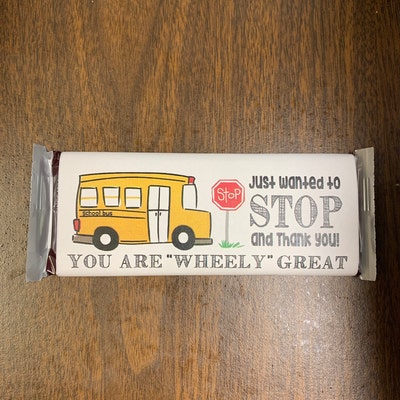 DIGITAL School Bus Candy Bar Wrapper Instant Download Pdf File Hershey ...