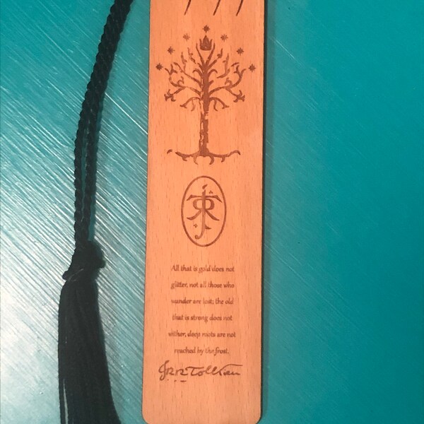 LOTR Bookmark, Wood Bookmark, Personalized Bookmark - Etsy