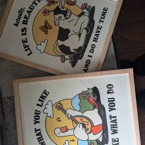 Retro Botanical Print, Aesthetic Motivational Quote, Flower Market Wall ...