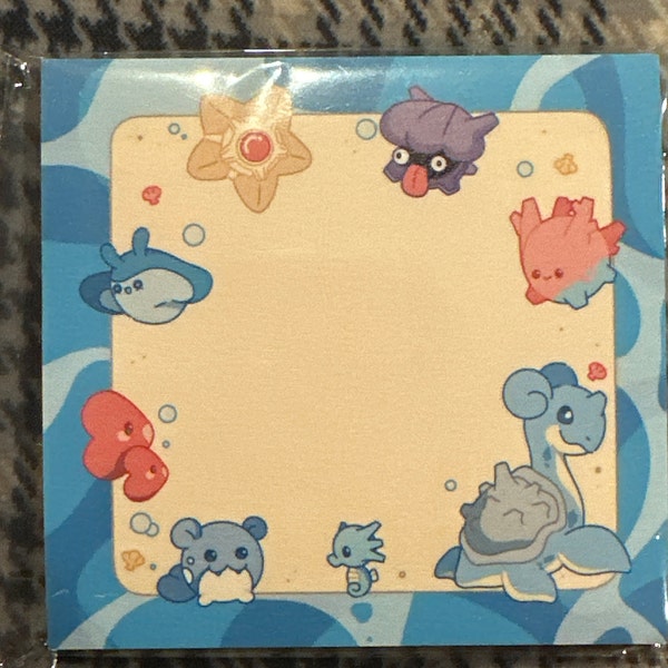 Pokemon Sticky Notes | Kawaii Sticky Notes | ACNH | Cute Stationery ...