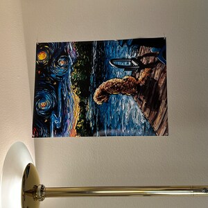 Haunted Castle Art Starry Night Dark Print the Haunting of - Etsy