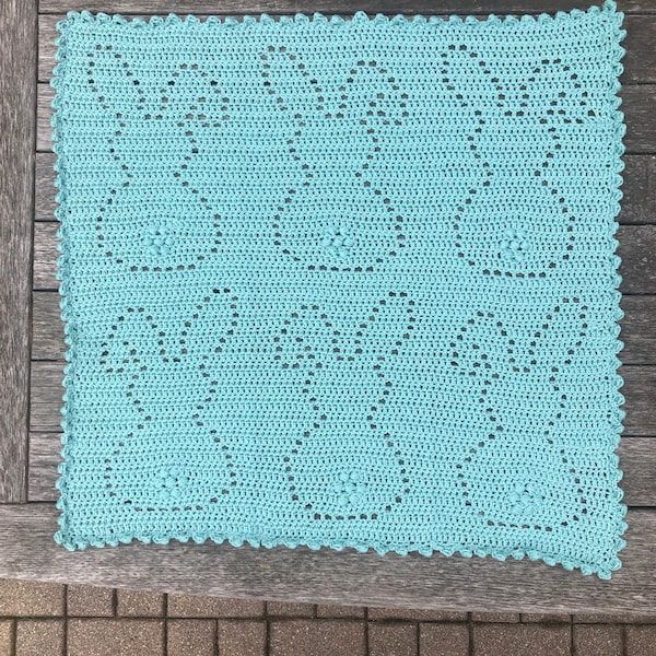 Peter Blanket | Filet Crochet Blanket Pattern | Baby Blanket Crochet ...