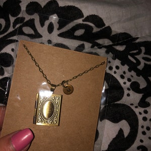 Best Christmas Gift Miniature Book Locket Necklace, Miniature Book ...