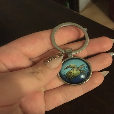 Sea Turtle Keychain, Key Chain, Key Ring, Key Fob, Turtle Keychain ...