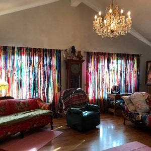 Bohemian Rag Chop Valance | Etsy