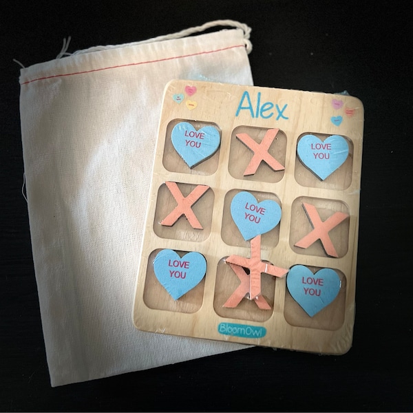 Tic Tac Toe Valentine, Valentines Day Gift for Kids, Valentines for ...