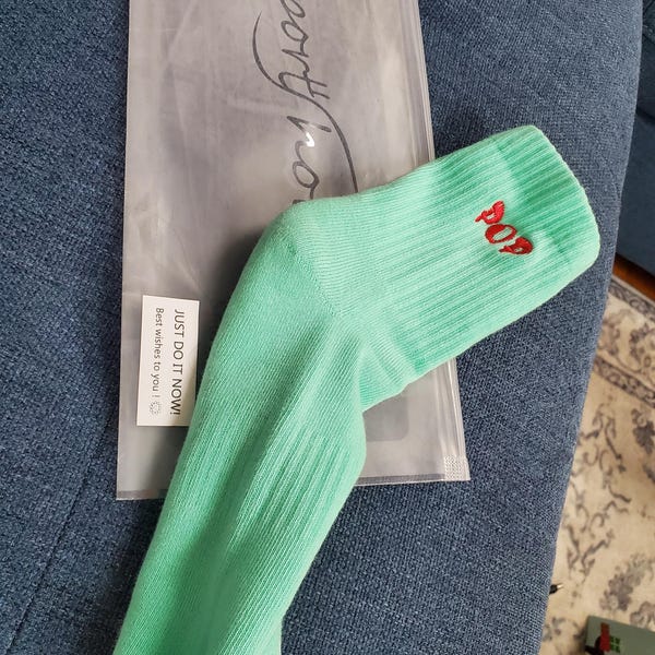 Custom Pilates Socks With Text,logo,sport Slips Socks,women Yoga ...