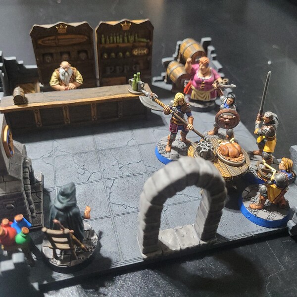 Vampire Castle Terrain Bases, Furniture Base Miniature Dungeons and ...