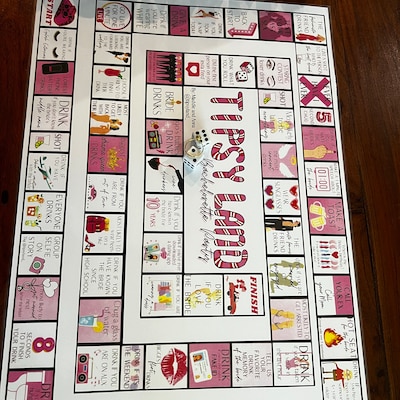 Tipsy Land Party Adult Drinking Board Game Game Night - Etsy