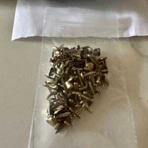 Mini Black Colored Brads 100ct Rounds White Brads Black Brads Matte ...