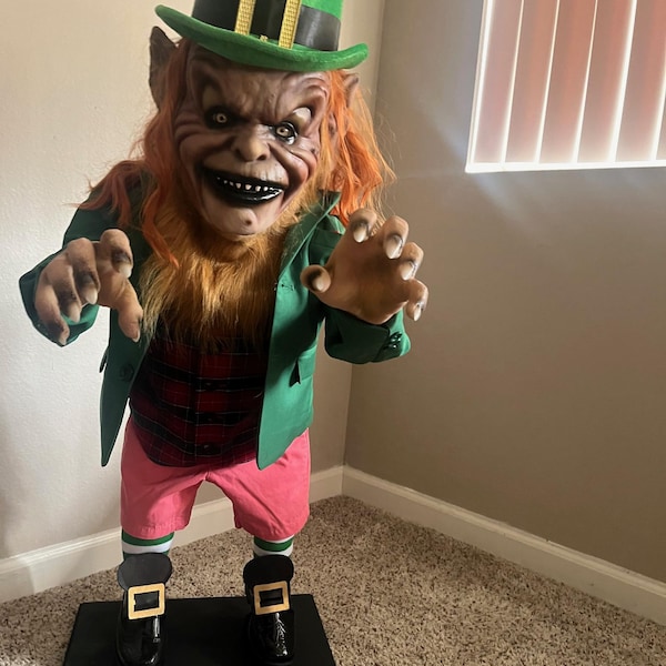 Leprechaun Inspired Free Standing Prop Four Foot Tall With Hat and ...