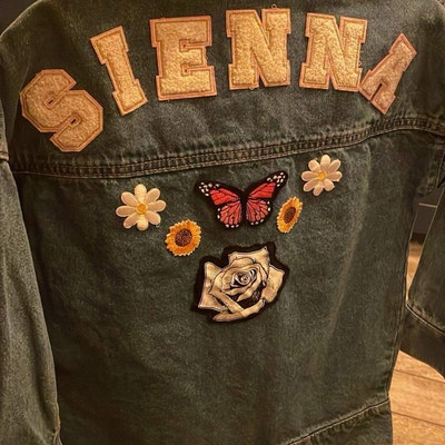 Red Old English Letter Patches Iron on / Sew Retro Alphabet Embroidery ...