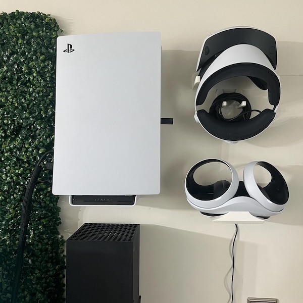 PSVR2 Wall Mount - No Damage Command Strips or Screw Anchor Versions ...