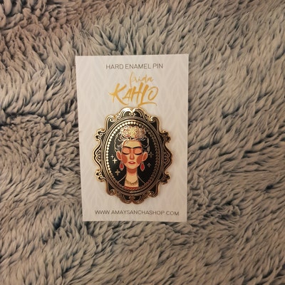 Frida Kahlo Pin's, 2 Different Models, Hard Enamel, Gold - Etsy