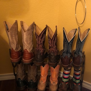 Boot Rack, Horseshoe Decor, Horseshoe Art, Western Decor, Horseshoe ...