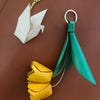 100% Handmade (buy One Get One Free) Ginkgo Leaf Key Chains Ginkgo Leaf ...