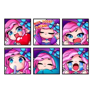 Custom Emotes Cute Emotes Chibi Emotes Anime Emotes Stream Emotes ...