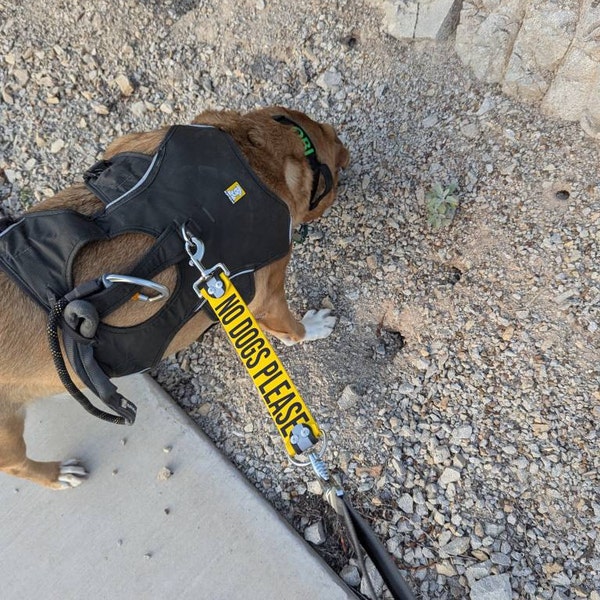 Custom Leash Wrap, Double Sided Warning Sign,durable Dog Leash Sleeve ...