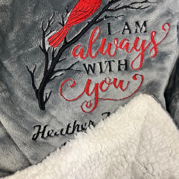 Cardinal Embroidery Design, Remembrance Embroidery File, 3 Sizes ...