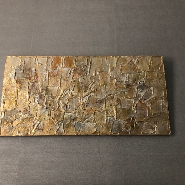 JEAN SANDERS Structure Picture Gold Leaf, 3D Texture.painting Shabby ...