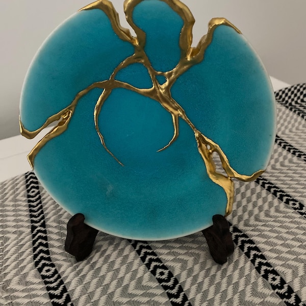 Include Wood Stand ,kintsugi Gifts, Kintsugi Bowl, Japanese Art in ...