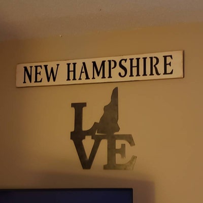 Wooden Sign, New Hampshire, Wood State Sign, State of NH, Wood Sign ...
