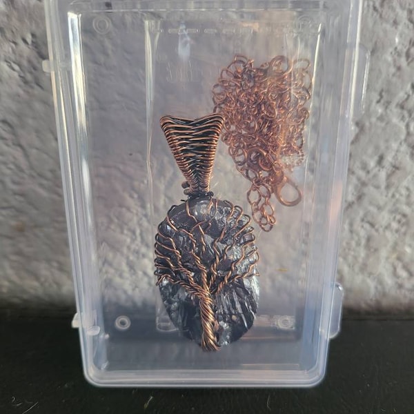 Garnet Pendant Copper Wire Wrapped Pendant Garnet Gemstone Pendant ...