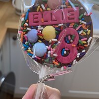 Custom Chocolate Lollies Lolly Party Favours Personalised Party Favours ...