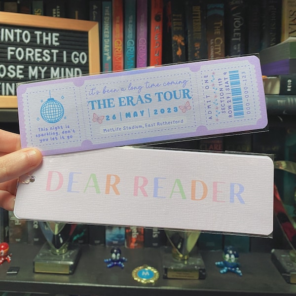 Eras Customisable Personalised Bookmark | Bookmark | It’s Been A Long ...