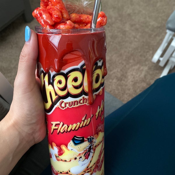 Cheetos Custom Tumbler -epoxy Tumbler Personalized With Cheetos Lid ...