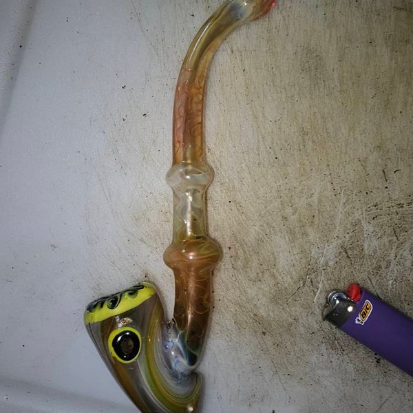 Wood Grain Gandalf Pipe Glass Wizard Pipe Lord of the Rings Pipe Hobbit ...