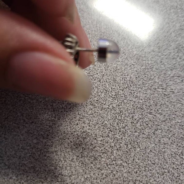 10 Pair Soft Earring Backs Silicone, Flat Earring Backs for Studs Post ...