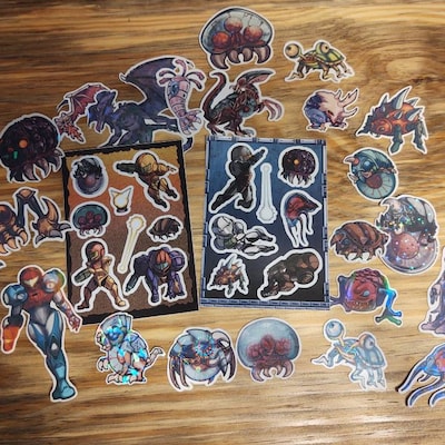 Metroid Zoomer holographic Sticker - Etsy
