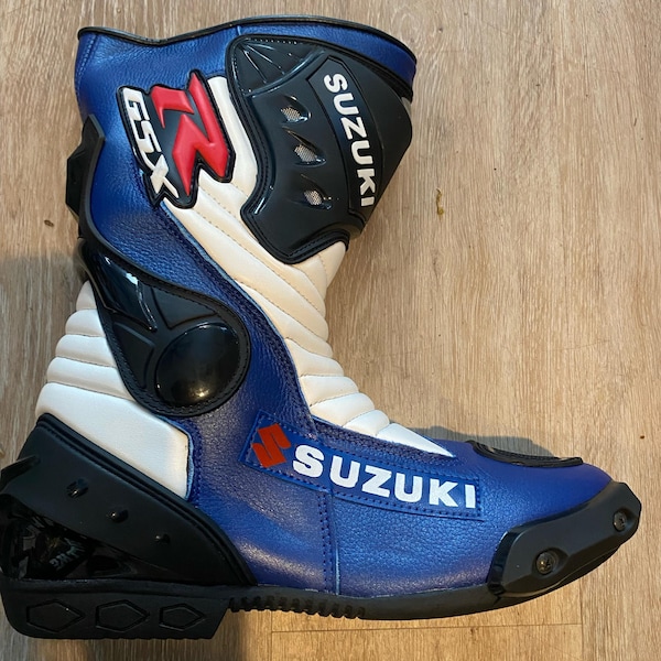 Handmade Motogp Boots, Custom Made Motorbike Racing Leather Boots ...