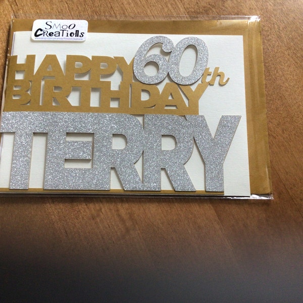 Personalised Number Birthday Card - Etsy