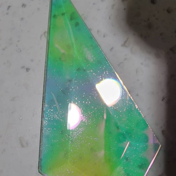 Dichroic Diamond Bevel Jewel Stained Glass - Etsy