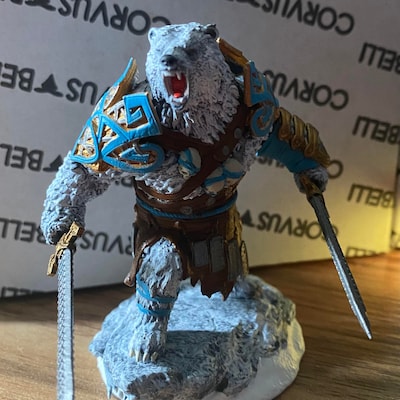 Bear Vanguard Fantasy Resin Miniature Dnd Miniature RPG Tabletop Game ...